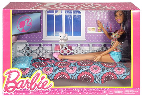 Barbie African-American Doll and Bedroom Playset