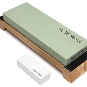 Yoshihiro Professional Grade Toishi Japanese Whetstone Knife Sharpener Water Stones (#10000 grit)