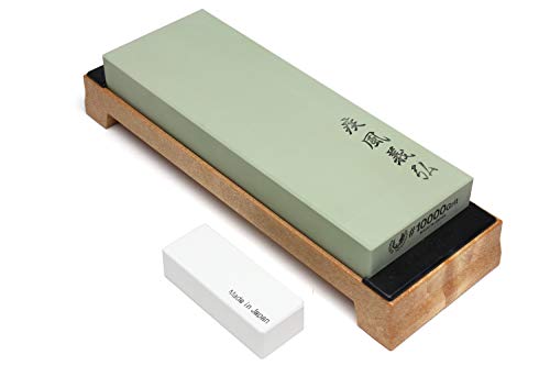 Yoshihiro Professional Grade Toishi Japanese Whetstone Knife Sharpener Water Stones (#10000 grit)