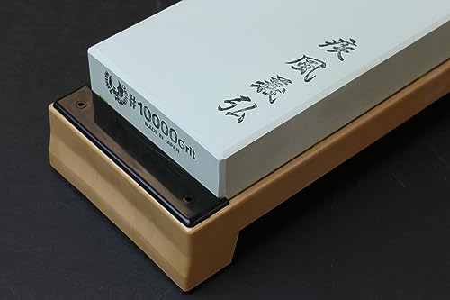 Yoshihiro Professional Grade Toishi Japanese Whetstone Knife Sharpener Water Stones (#10000 grit)