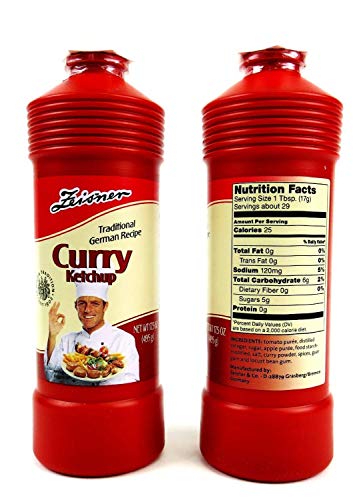 Zeisner Curry Ketchup - 2 Bottle Bundle (PACK OF 2)