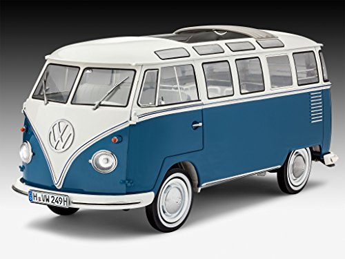 Revell 07009 Volkswagen T1 Samba Bus Model Kit, 1:16 Scale 27.2 cm, Multi-Color, 223