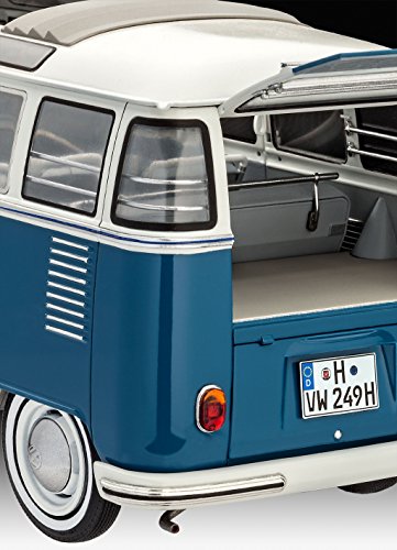 Revell 07009 Volkswagen T1 Samba Bus Model Kit, 1:16 Scale 27.2 cm, Multi-Color, 223