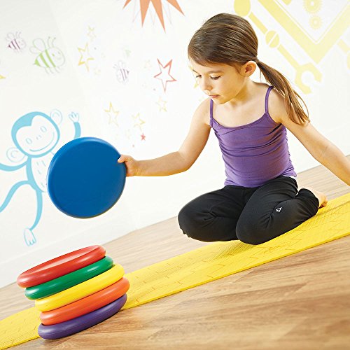 MERRITHEW Kids Yoga and Exercise Mat, Bee Happy (Yellow) 0.15 inch / 4 mm