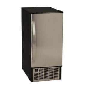 edgestar ib450ss 50 lb. 15 inch wide undercounter clear ice maker - stainless steel