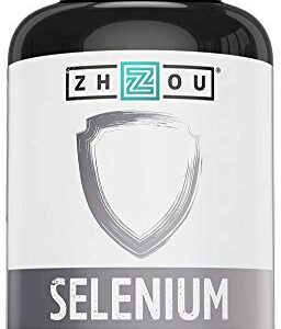 Zhou Selenium 200mcg | for Thyroid, Prostate and Heart Health | Essential Trace Mineral with Superior Absorption | No Yeast | 100 Veg Caps