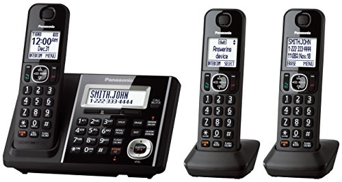 Panasonic KX-TGF343B DECT 3-Handset Landline Telephone