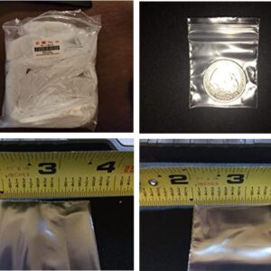 iMBAPrice Clear Reclosable Poly Bags(1.5" x 1.5" Inch) Case of 1000 Bags