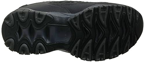 Skechers Men's Cankton Steel Toe, Black/Charcoal, 12