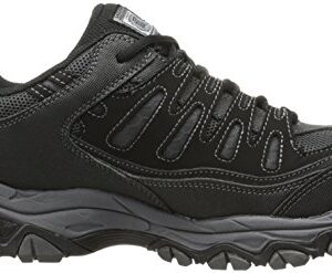 Skechers Men's Cankton Steel Toe, Black/Charcoal, 12