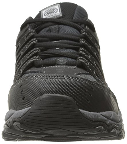 Skechers Men's Cankton Steel Toe, Black/Charcoal, 12