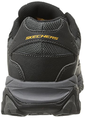 Skechers Men's Cankton Steel Toe, Black/Charcoal, 12