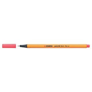 STABILO Point 88 Pen, Neon Red