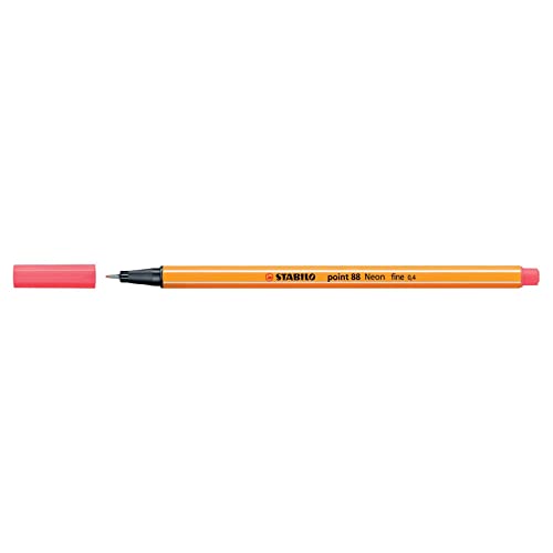 STABILO Point 88 Pen, Neon Red