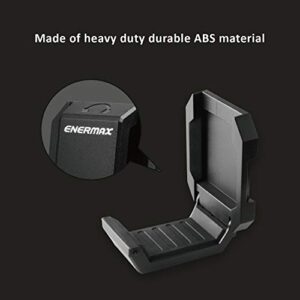 Enermax Magnetic Mounting Headset Holder with Metal Protection Foam, Provides up to 1 kg/2.2 lbs, Compatible with Computer/Gaming Headsets, Headphone of all Shapes and Sizes, EHB001