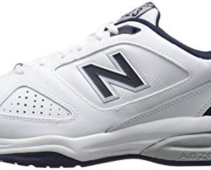 New Balance Men's 623 V3 Casual Comfort Cross Trainer, White/Navy, 10.5 Wide