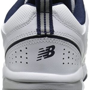 New Balance Men's 623 V3 Casual Comfort Cross Trainer, White/Navy, 10.5 Wide