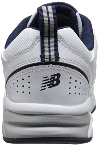 New Balance Men's 623 V3 Casual Comfort Cross Trainer, White/Navy, 10.5 Wide