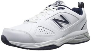 new balance men's 623 v3 casual comfort cross trainer, white/navy, 12 x-wide