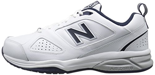 New Balance Men's 623 V3 Casual Comfort Cross Trainer, White/Navy, 12 X-Wide