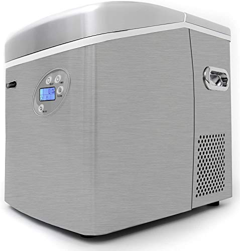 Whynter IMC-491DC Portable 49lb Capacity Stainless Steel with Water Connection Ice Makers, One Size