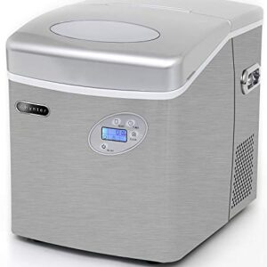 Whynter IMC-491DC Portable 49lb Capacity Stainless Steel with Water Connection Ice Makers, One Size