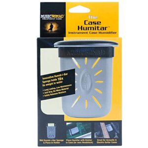 musicnomad humitar instrument case humidifier with holster (mn303)