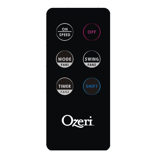 Ozeri 3x Tower Fan (44") with Passive Noise Reduction Technology, White