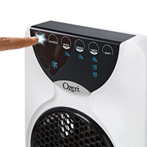 Ozeri 3x Tower Fan (44") with Passive Noise Reduction Technology, White