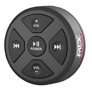 mtx mudbtrc universal boat motorcycle bluetooth audio receiver & remote control