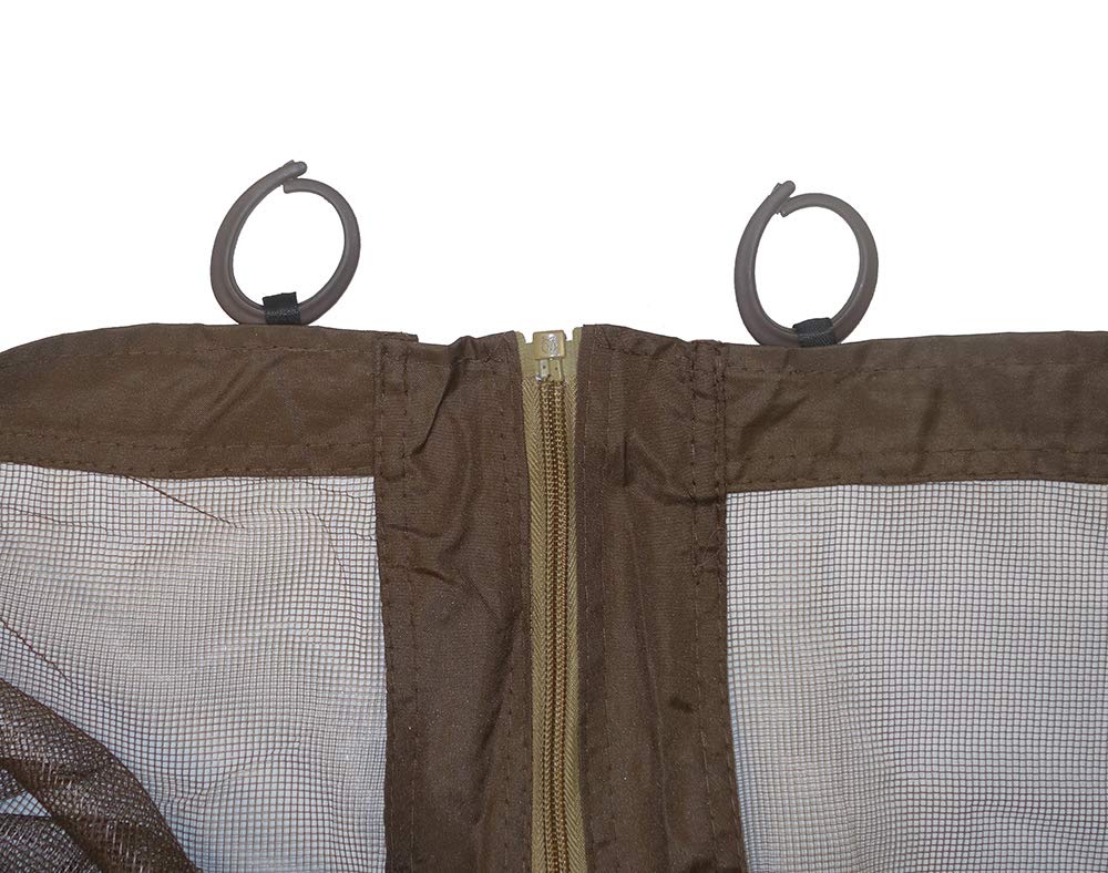 Keep Mosquitoes Out of Your 10 x 12 Gazebo with This Four Panel Pack of Easy to Netting with Zippers