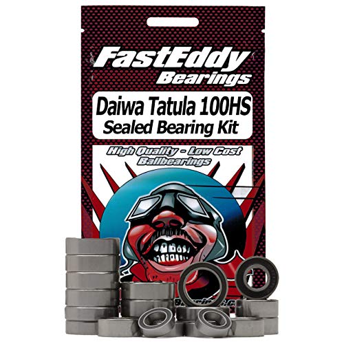 FastEddy Bearings Compatible with Daiwa Tatula 100HS Baitcaster Fishing Reel Rubber Sealed Bearing Kit