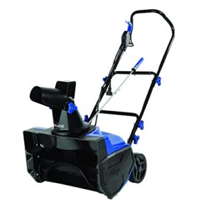 snow joe sj618e electric walk-behind single-stage snow blower, 18-inch, 13-amp,blue