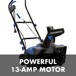 Snow Joe SJ618E Electric Walk-Behind Single-Stage Snow Blower, 18-inch, 13-Amp,Blue