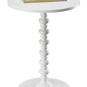 Convenience Concepts Palm Beach Spindle Table, White