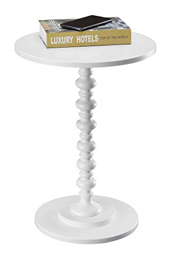 Convenience Concepts Palm Beach Spindle Table, White