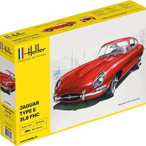 Heller 80709 Jaguar Type E 3L8 FHC Plastic Model Kit, 1:24 Scale