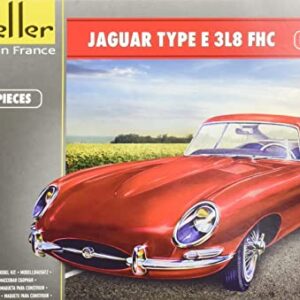 Heller 80709 Jaguar Type E 3L8 FHC Plastic Model Kit, 1:24 Scale