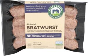 niman ranch pork bratwurst, 12 oz