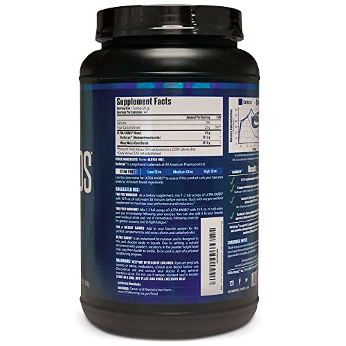 Siren Labs Ultra Karbs Mass Gainer Post Workout Muscle Builder Healthy Carb Loading - Carbohydrate Blend with KarboLyn - More Energy, Faster Recovery - Weight Gainer for Men (40 Servings)