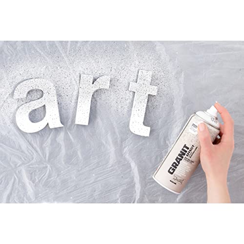 Montana Cans GRANIT EFFECT Spray Paint, 400ml, Light Grey, 13.5 Fl Oz (Pack of 1)