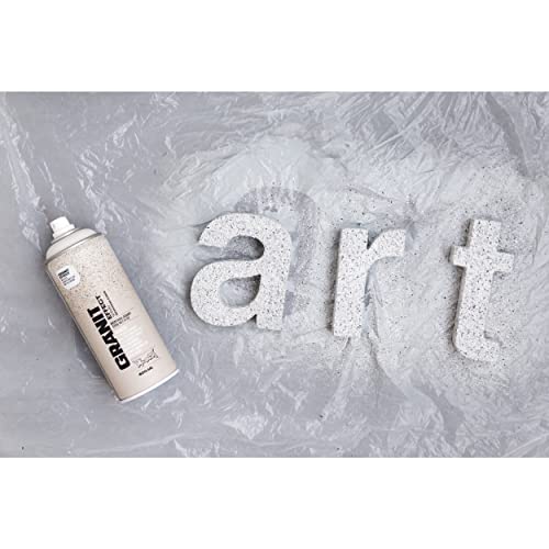 Montana Cans GRANIT EFFECT Spray Paint, 400ml, Light Grey, 13.5 Fl Oz (Pack of 1)