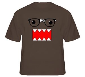 domo cartoon funny tv t shirt xl dark chocolate