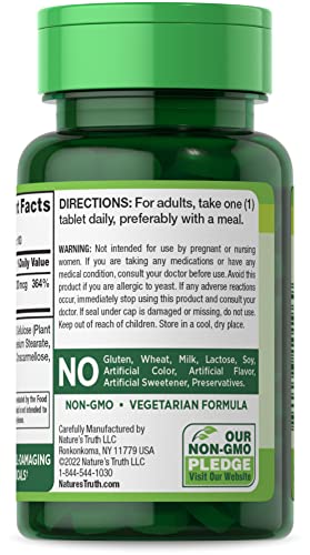 Nature's Truth Selenium 200 mcg Supplements, 100 Count