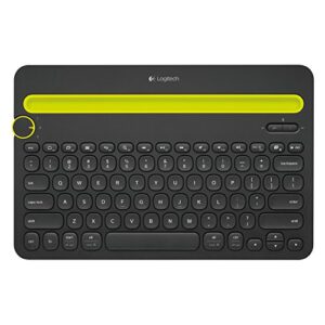 logitech 920-006342 bluetooth multi-device keyboard k480 - wireless connectivity - bluetooth - english, french - qwerty layout - computer, tablet, smartphone - black (renewed)