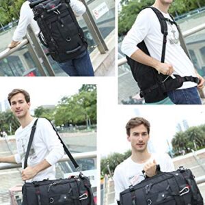 KAKA Travel Backpack, Carry On Backpack Durable Convertible Duffle Bag Fit for 15.6 Inch Laptop for Men and Women(Medium 35L)