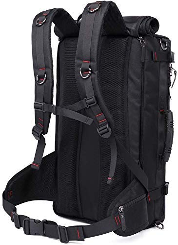 KAKA Travel Backpack, Carry On Backpack Durable Convertible Duffle Bag Fit for 15.6 Inch Laptop for Men and Women(Medium 35L)