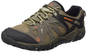 merrell men's all out blaze aero sport hiking water shoe, khaki, 10 m us