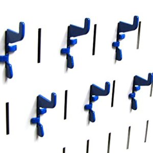 Wall Control Pegboard Standard Slotted Hook Pack - Slotted Metal Pegboard Hooks for Wall Control Pegboard and Slotted Tool Board – Blue