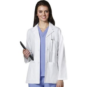 WonderWink Womens Consultation Medical Lab Coat, White, XX-Small US